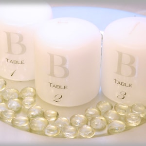 Wedding Reception Candle Table Numbers, Wedding Decorations, Wedding ...