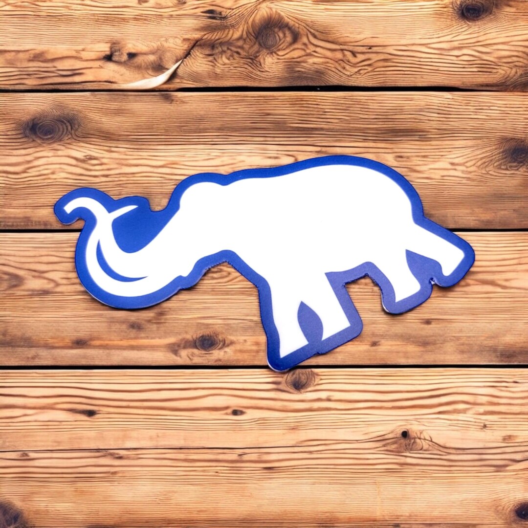 Wooly Mammoth Sticker: 3x2 Inch Vinyl Decal, Widespread Panic Fan Art ...