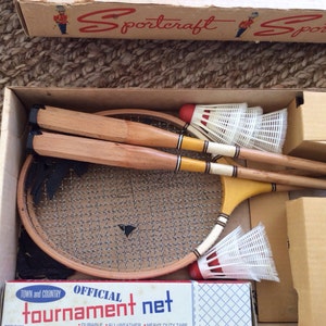 Vintage Badminton Set-vintage Sportcraft. Badminton Set | Etsy