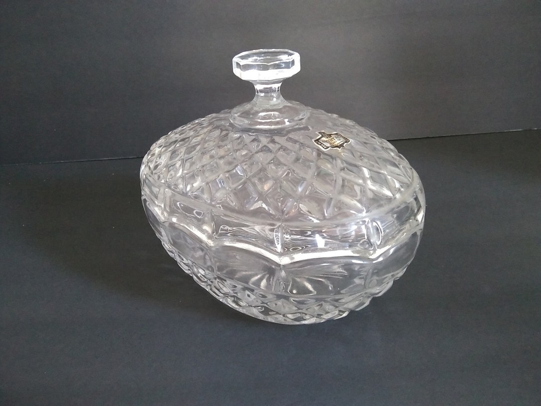 Vintage Dish Zajecar 24% Lead Crystal Dish Yugoslavia Vintage - Etsy