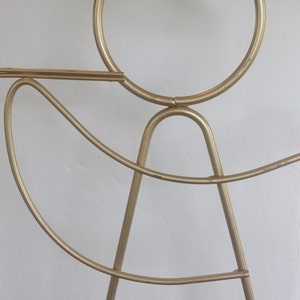 Vintage Large Gold Metal Angel Christmas Decor Plant Stand, Large ...