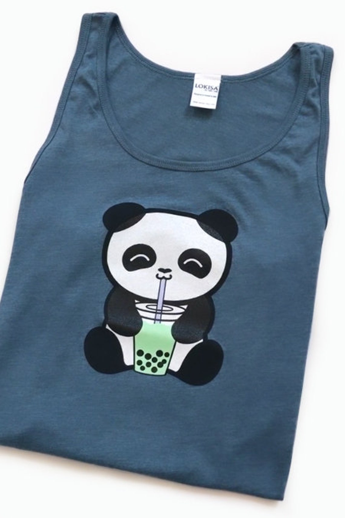 Bubble Tea Boba Panda Tank Top | Etsy