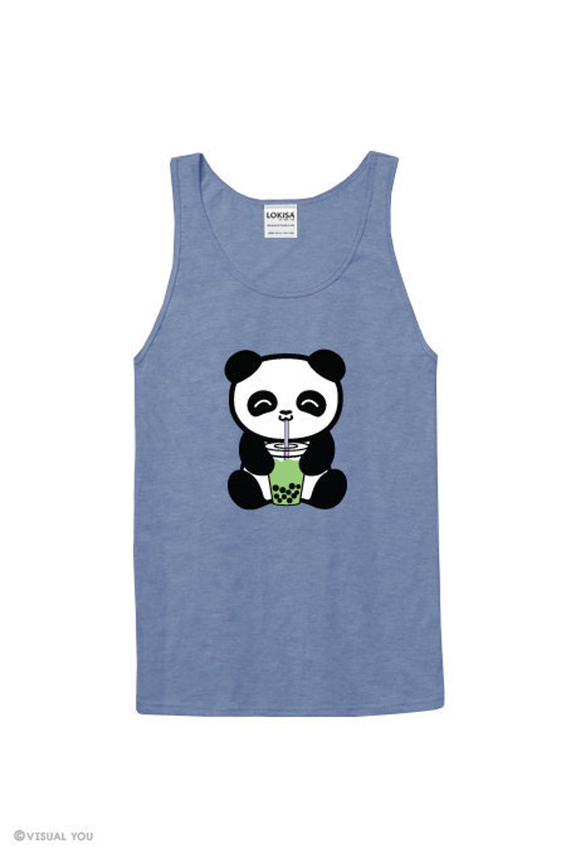 Bubble Tea Boba Panda Tank Top - Etsy