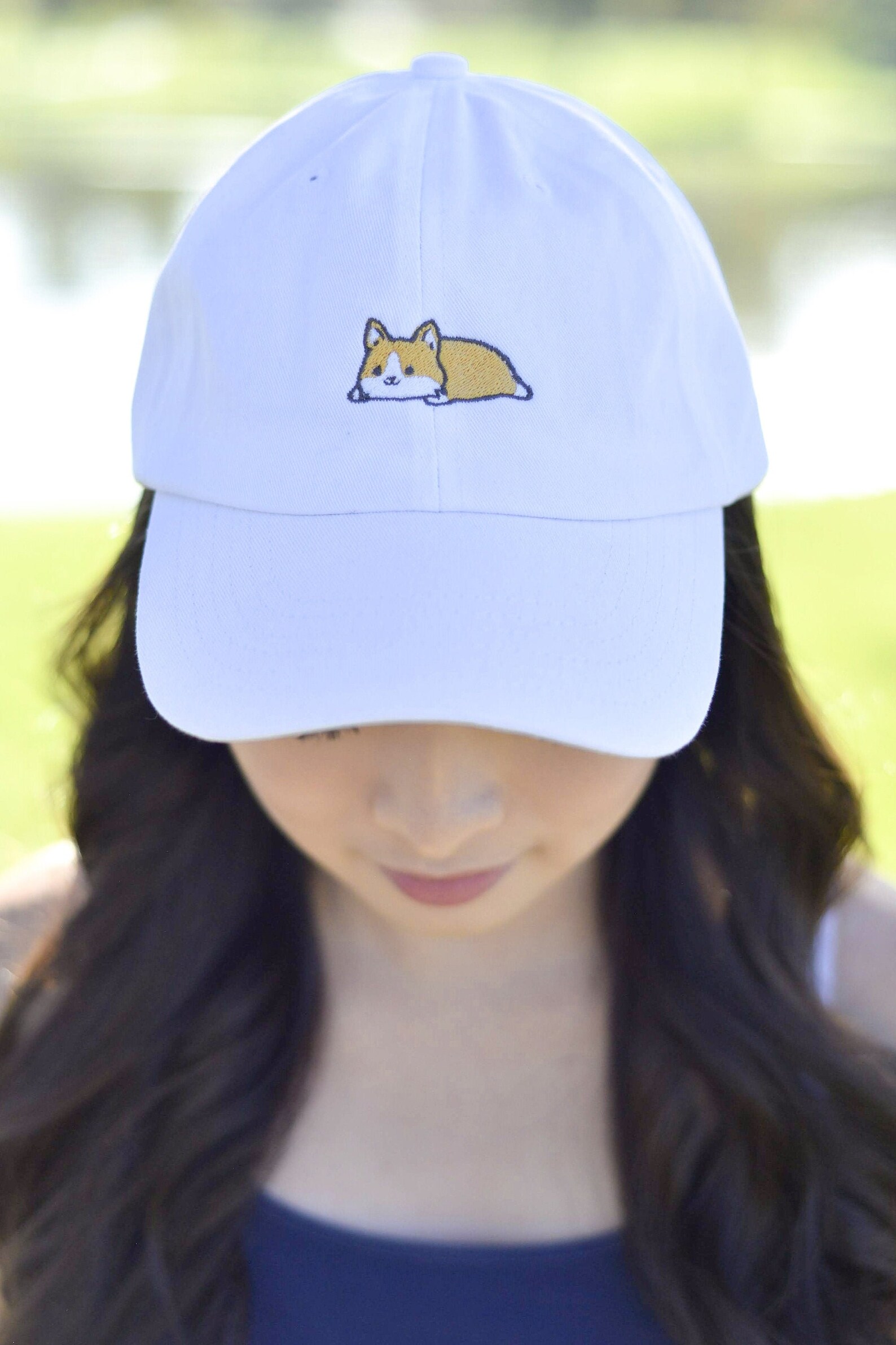 Relaxing Corgi Dad Cap - Etsy