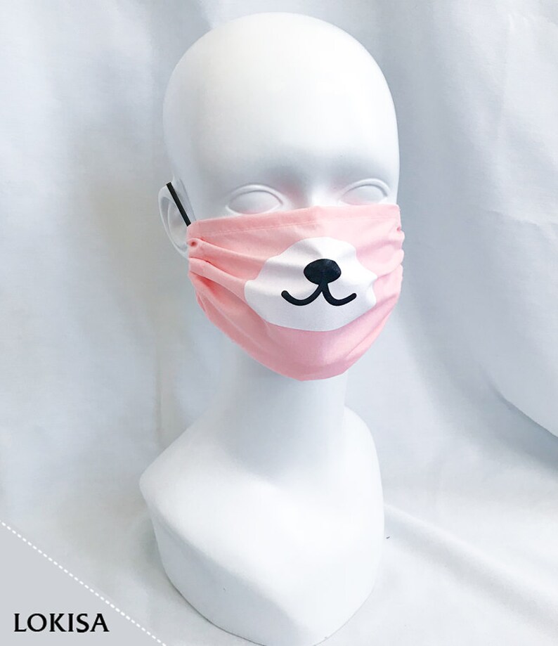 Kawaii Kuma Bear Snout Fashion Face Mask more Colors MADE | Etsy