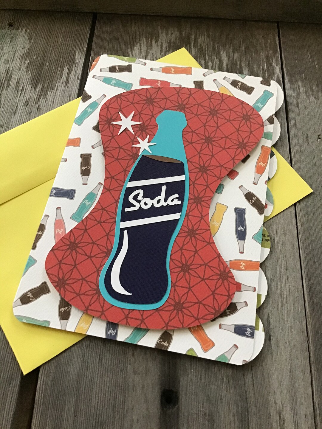 Soda Card Greeting Card Family Fun Card All Occasion Card - Etsy
