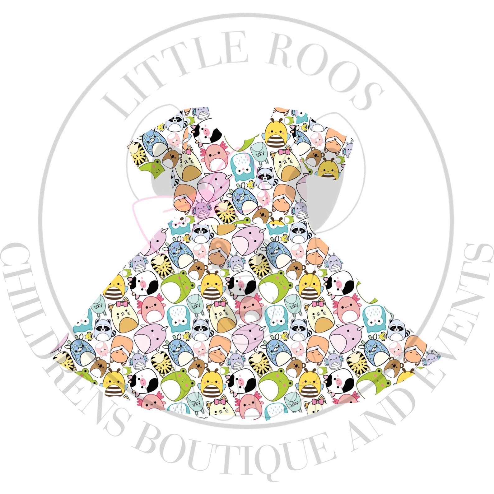 Squishmallow Seamless Pattern File Design - Colorful Mash up ...
