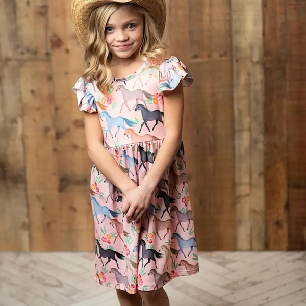 Horse Print Dress - Etsy