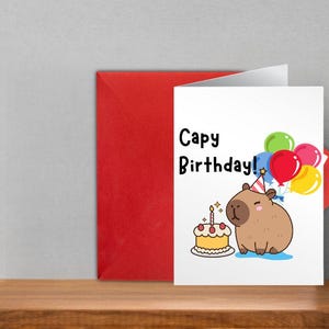 Capybara Capy Birthday Image Download PNG - Etsy