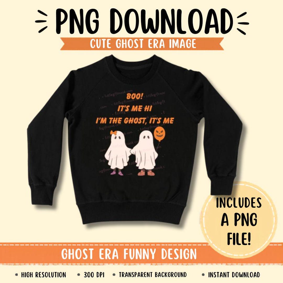 Funny Ghost PNG, Halloween Phrase (instant Download) - Etsy