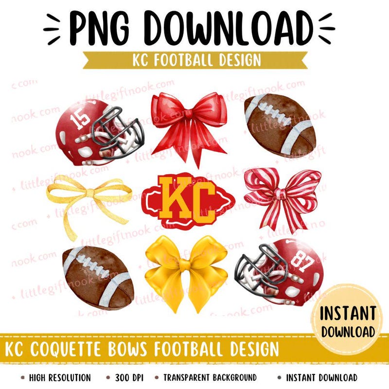 Kansas City Bow Png - Etsy