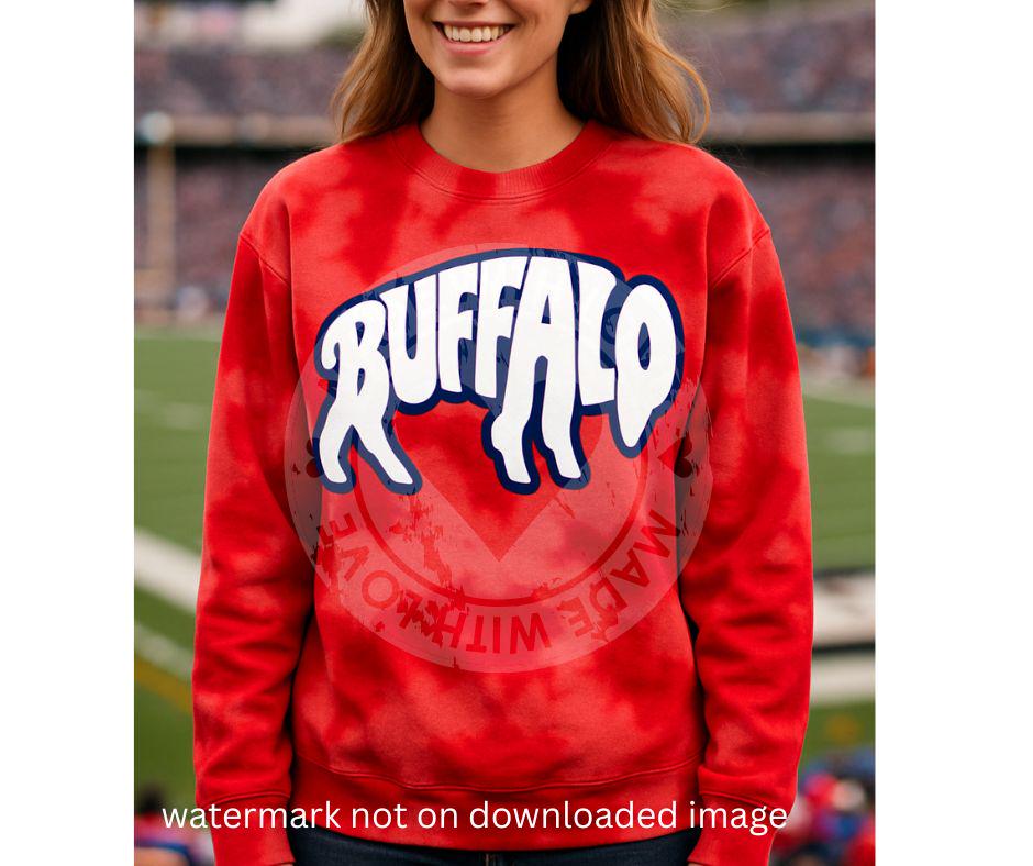 Buffalo Letters Design PNG |football Fan Game Day Design, Cricut ...