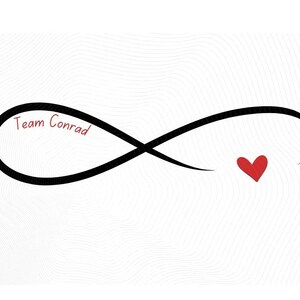 Team Conrad Infinity Heart PNG: TSITP Inspired Digital Design - Etsy