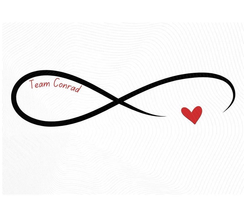 Team Conrad Infinity Heart PNG: TSITP Inspired Digital Design - Etsy