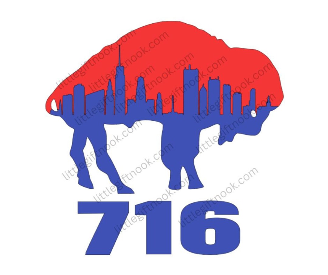716 2 Tone Buffalo City Image PNG - Etsy