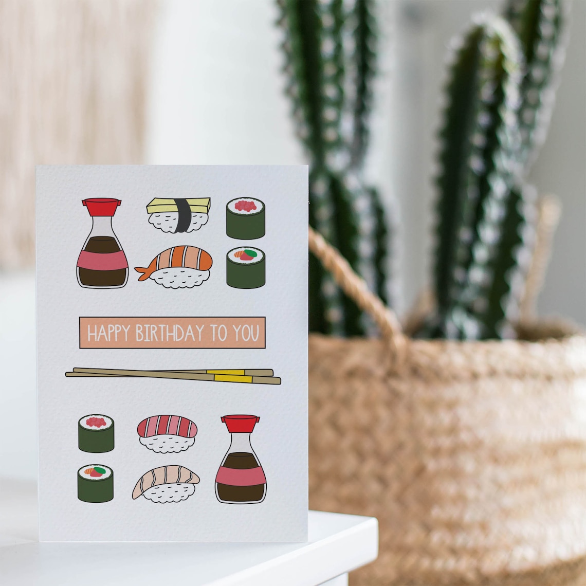 Sushi Birthday Card Sushi Card Children's Birthday Card - Etsy Australia