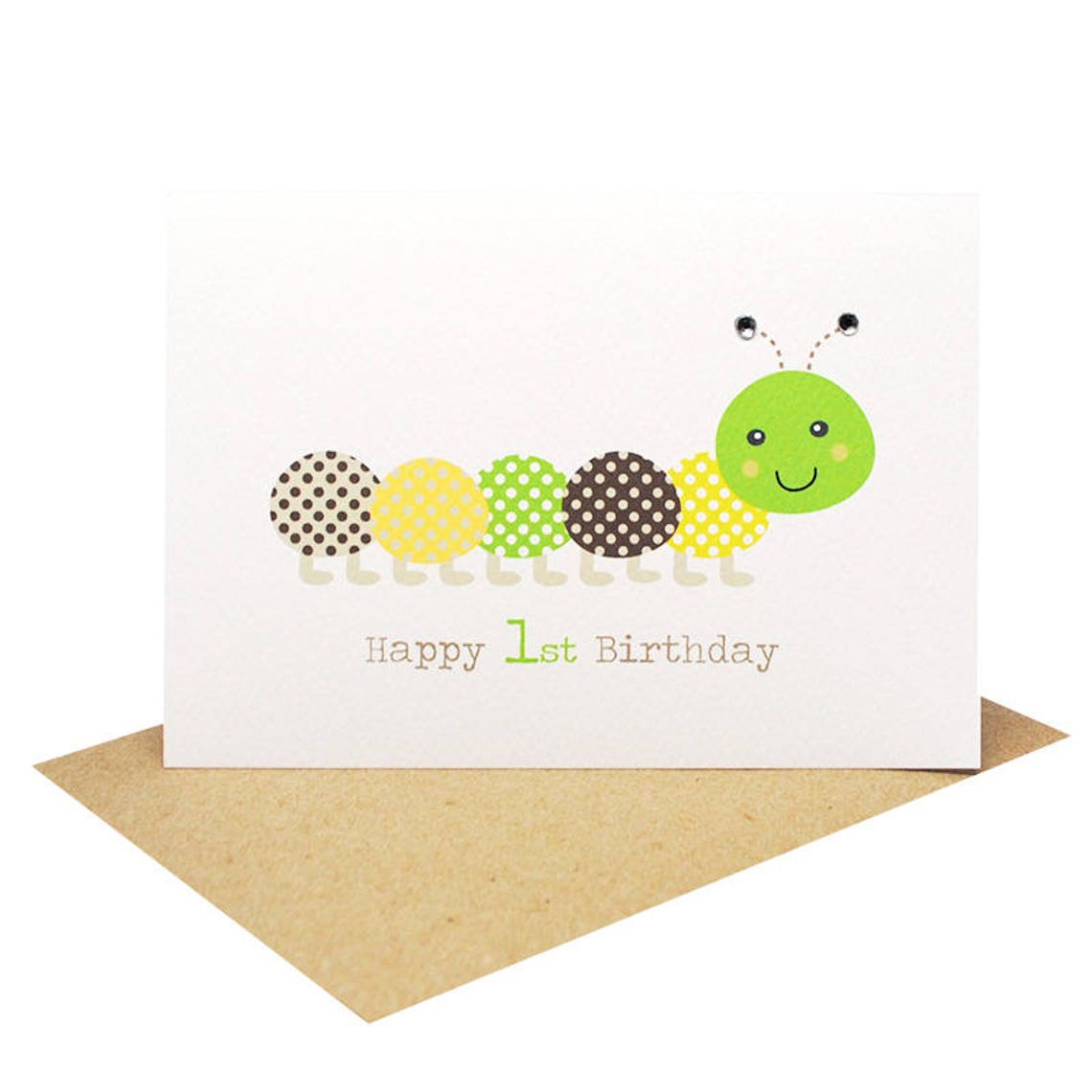 1st Birthday Card Boy Caterpillar Card Cards for Boys First - Etsy