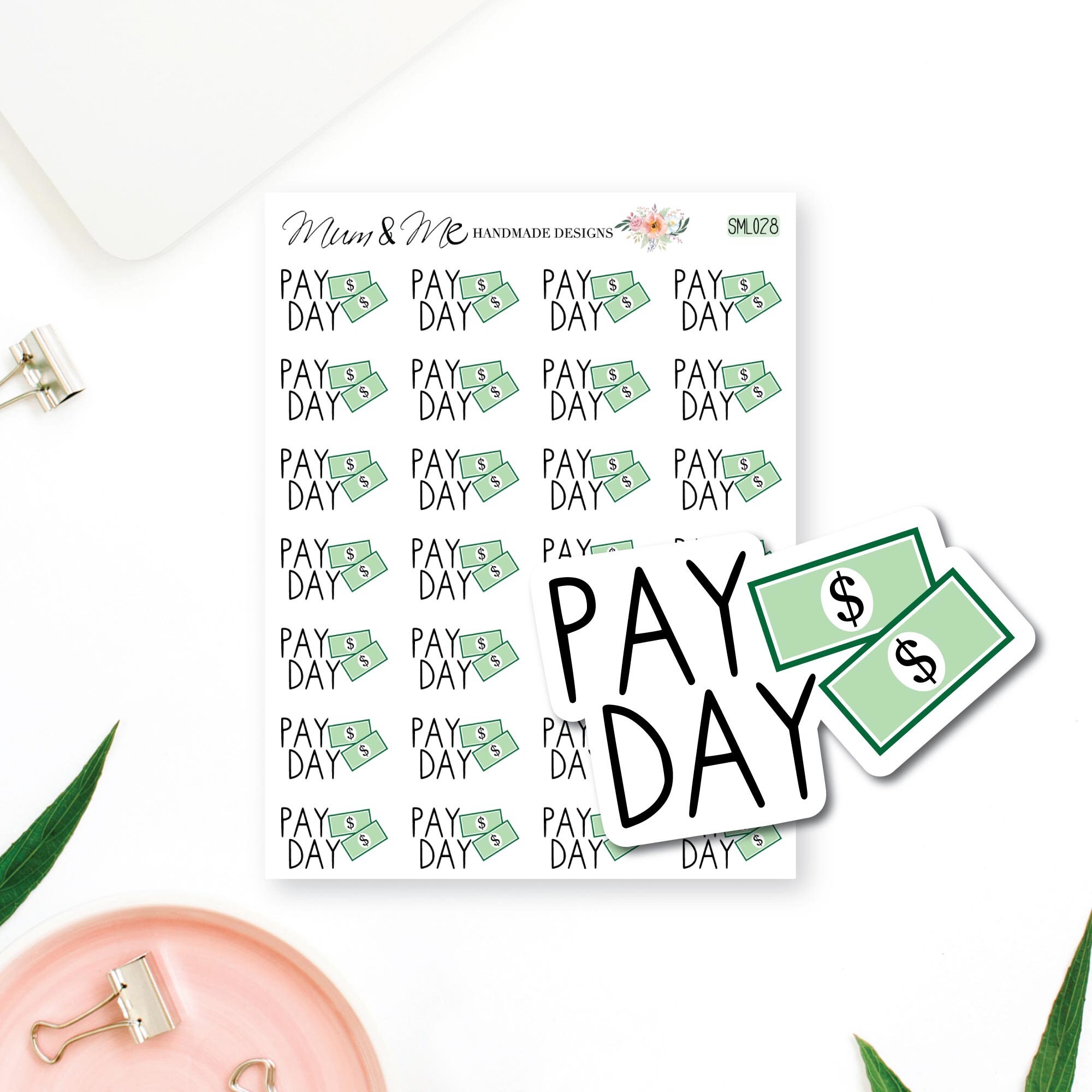 Pay Day Planner Stickers Pay Day Stickers Erin Condren | Etsy Australia