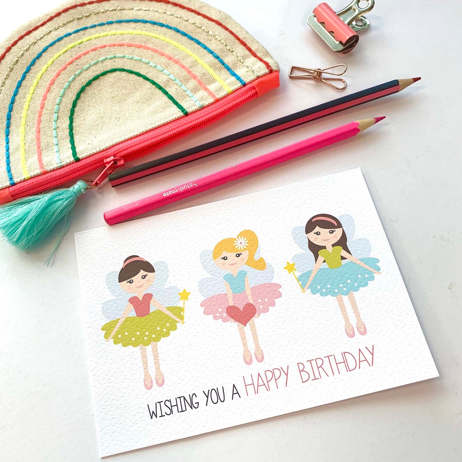 Kids Birthday Card Pack, Set of 3 Cards, Birthday Cards for Girls ...