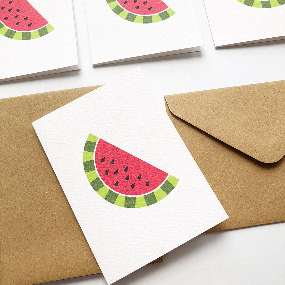 Mini Gift Card Pack Mini Envelopes Watermelon Cards Set - Etsy Australia