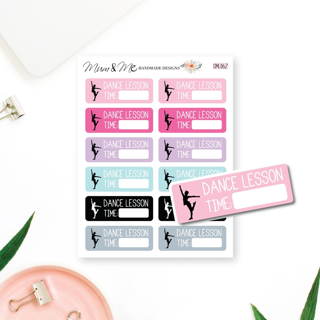 Dance Lesson Planner Stickers Dance Stickers Dance Lesson - Etsy Australia