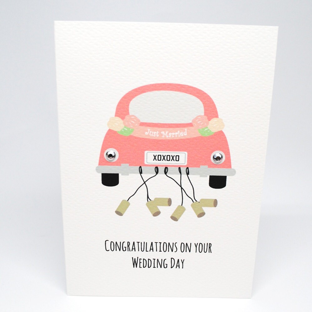 Wedding Card for Bride and Groom Congratulations Card Bridal | Etsy