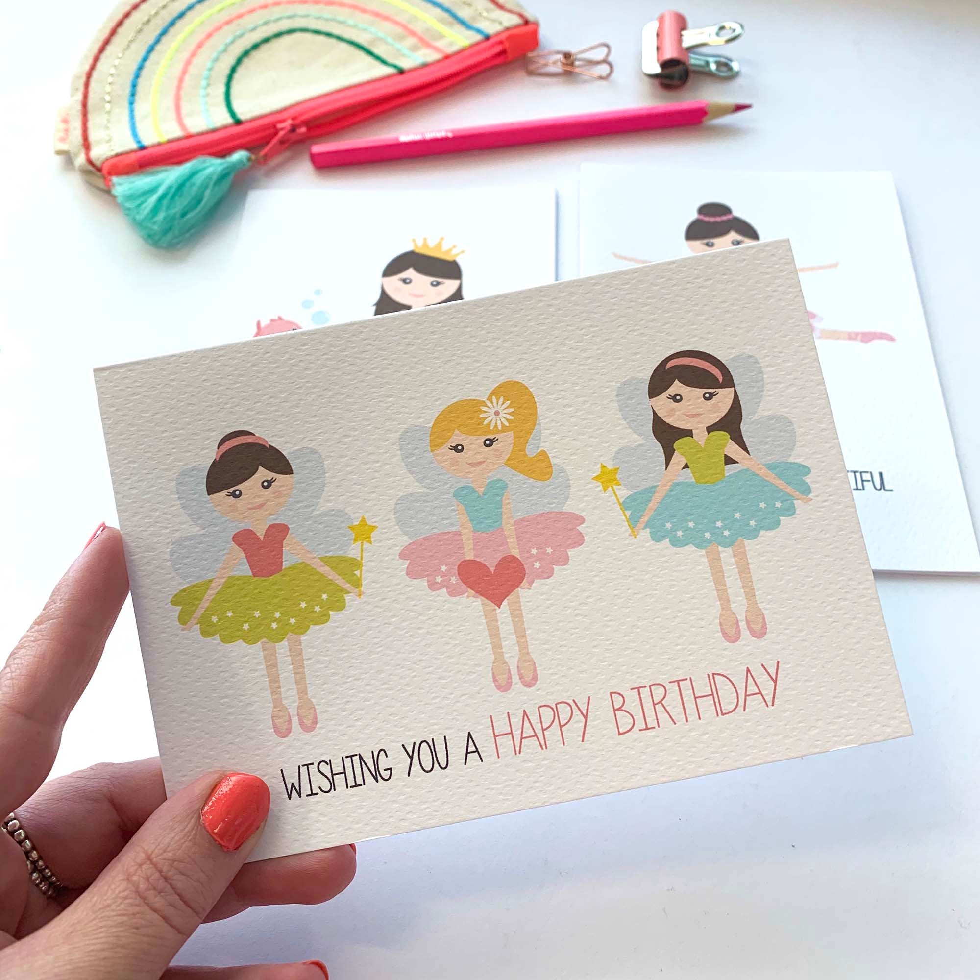 Kids Birthday Card Pack Set of 3 Cards Birthday Cards for | Etsy