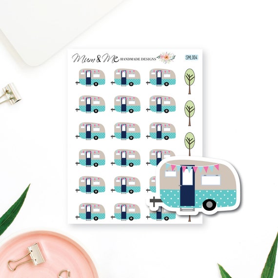 Caravan Camper Planner Stickers Caravan Stickers Travel | Etsy