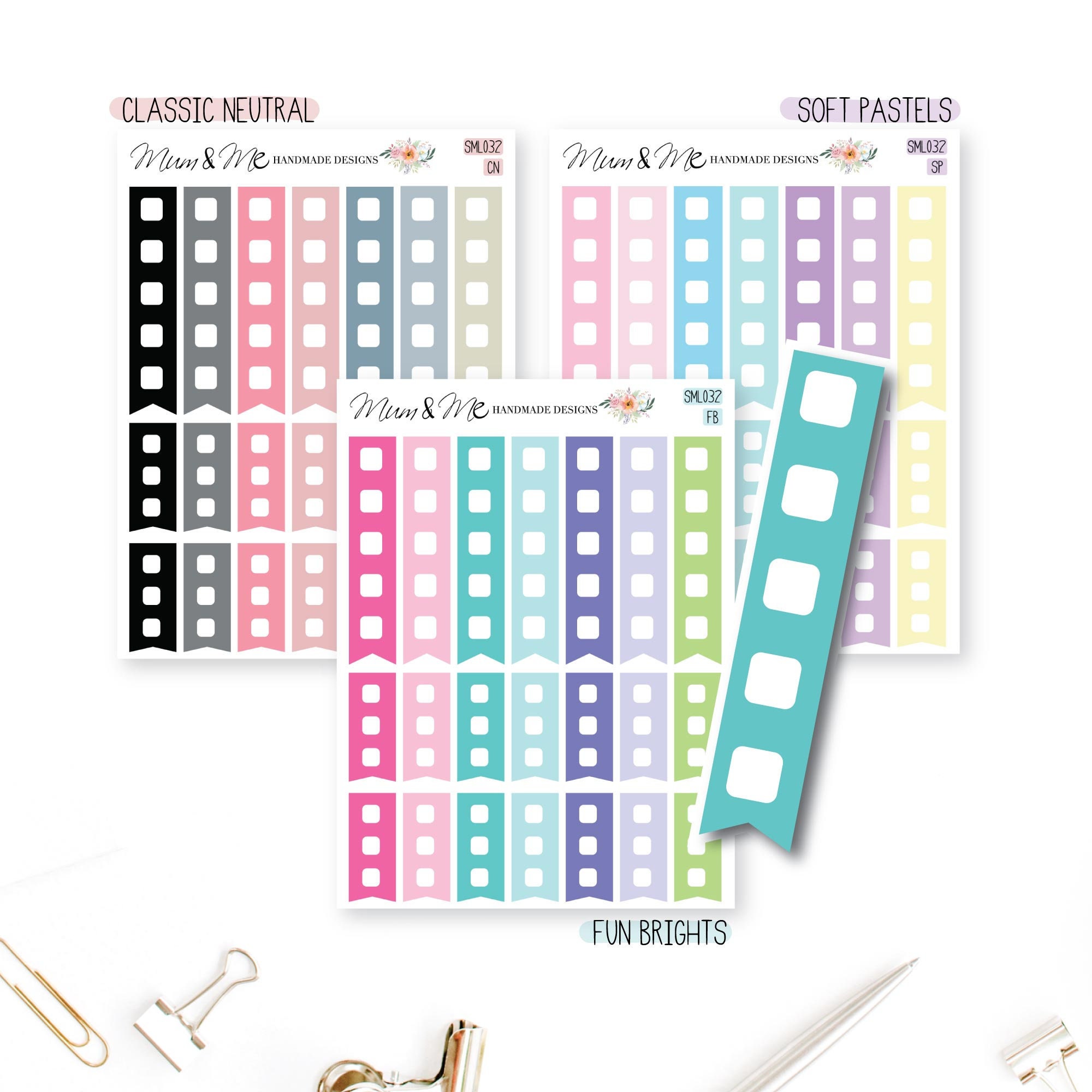 Square Checklist Planner Stickers Mini Square Checklist - Etsy Australia