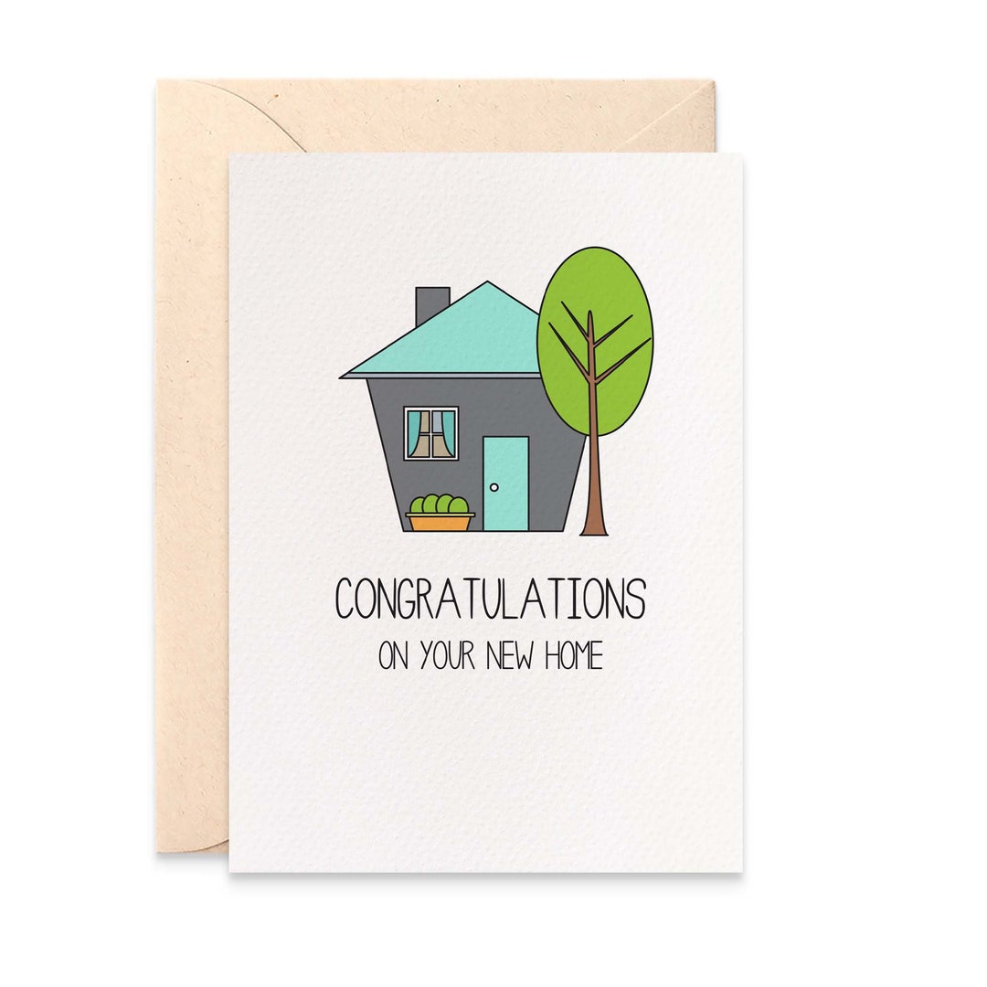 Moving House Card, House Warming Card, Congratulations on Your New Home ...