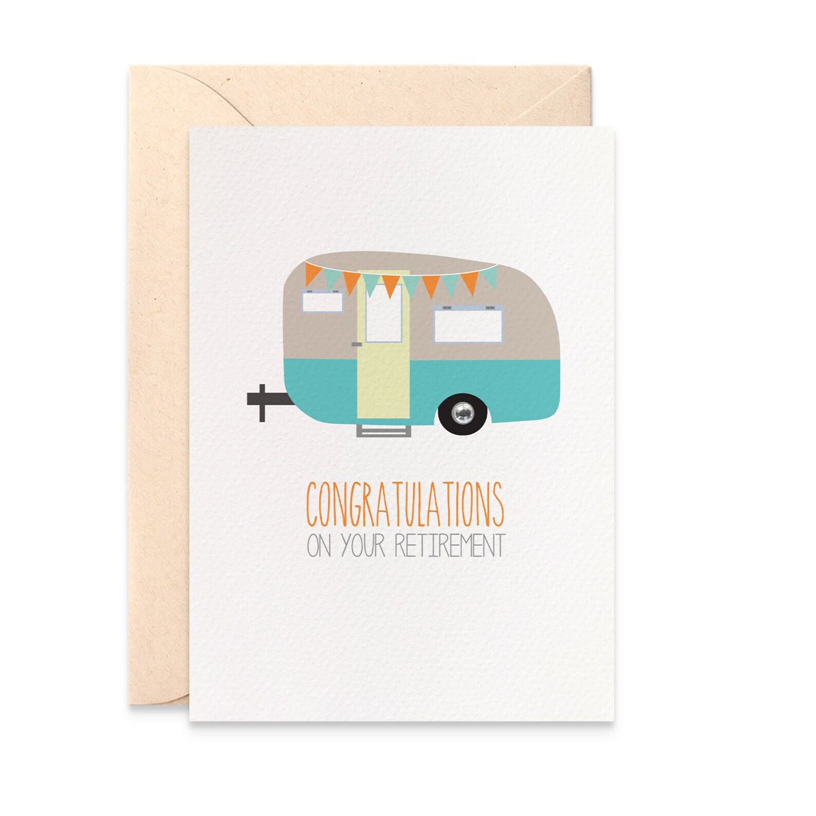 Retirement Card, Work Retirement Cards, Caravan Camper Retirement With ...