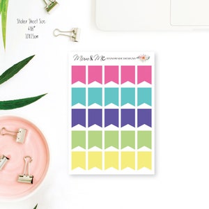 Flags Planner Stickers Flag Stickers Functional Planner | Etsy