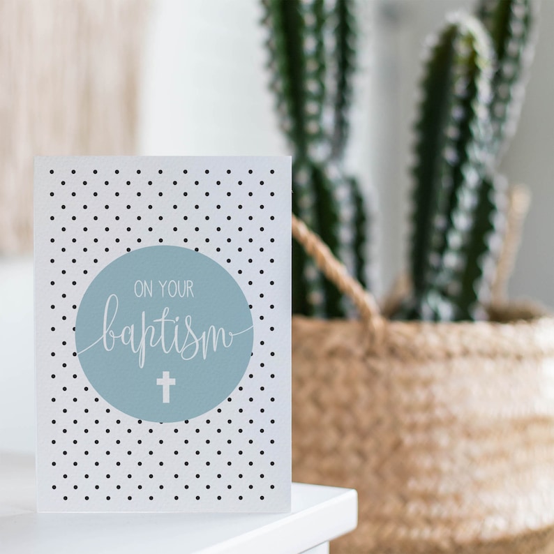 Boys Baptism Card Blue Baptism Card Cross Card Baptism Card - Etsy