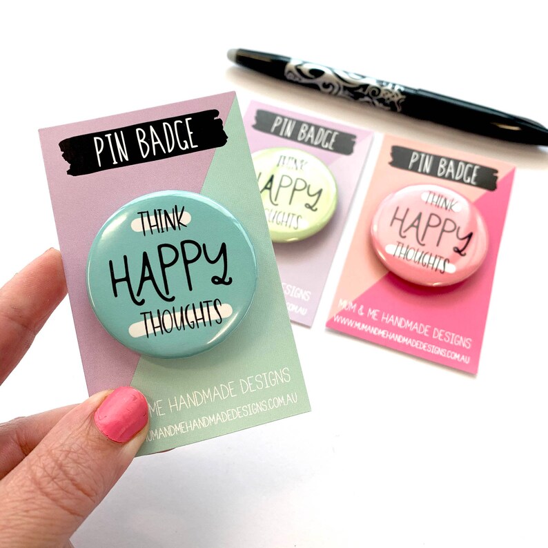 Positive Pin Button Badge Positive Quotes Pin Badge Metal | Etsy