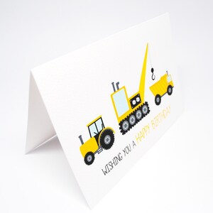 Birthday Card Boy, Happy Birthday Card, Construction Birthday Card ...