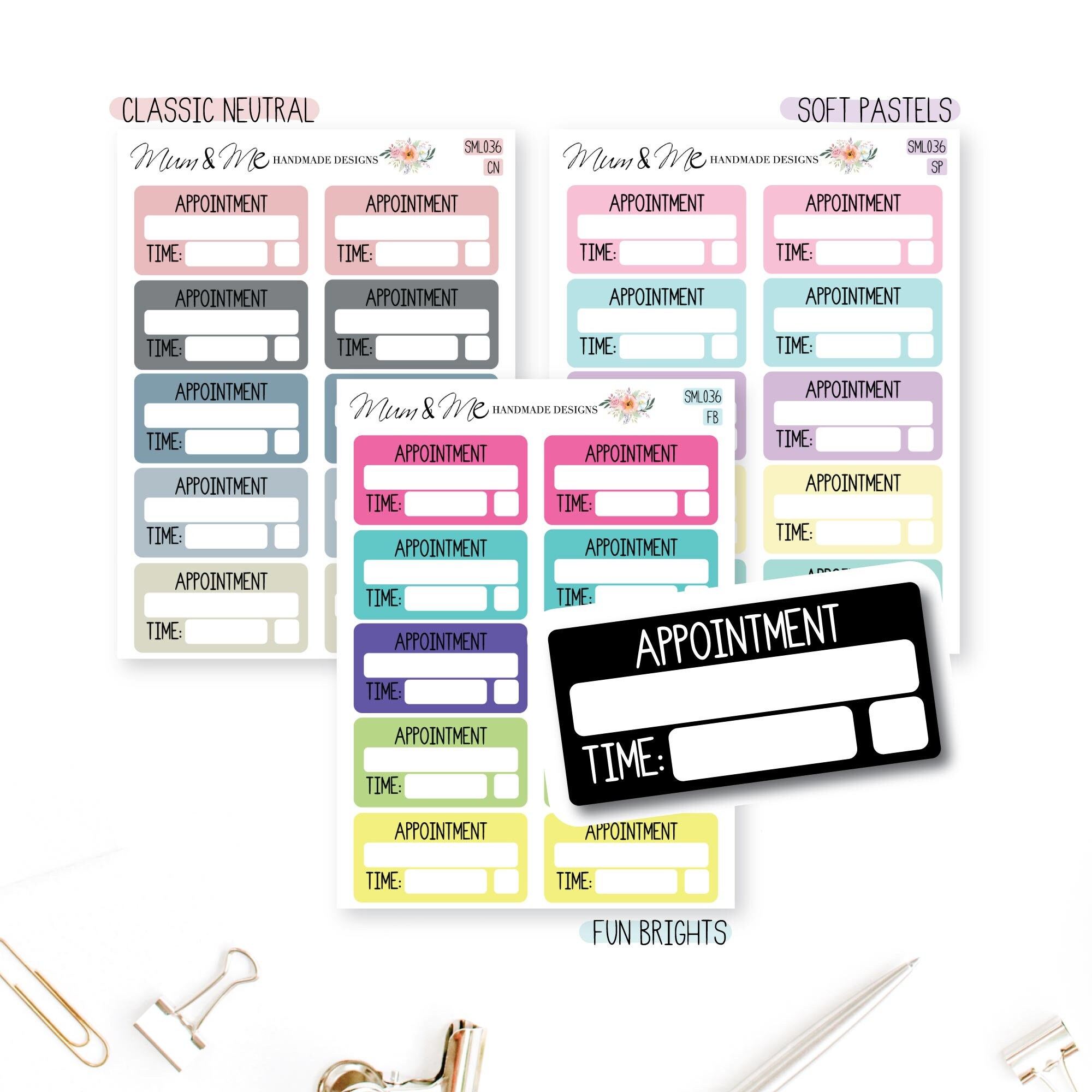 Appointment Planner Stickers Appointment Stickers Meeting - Etsy Australia