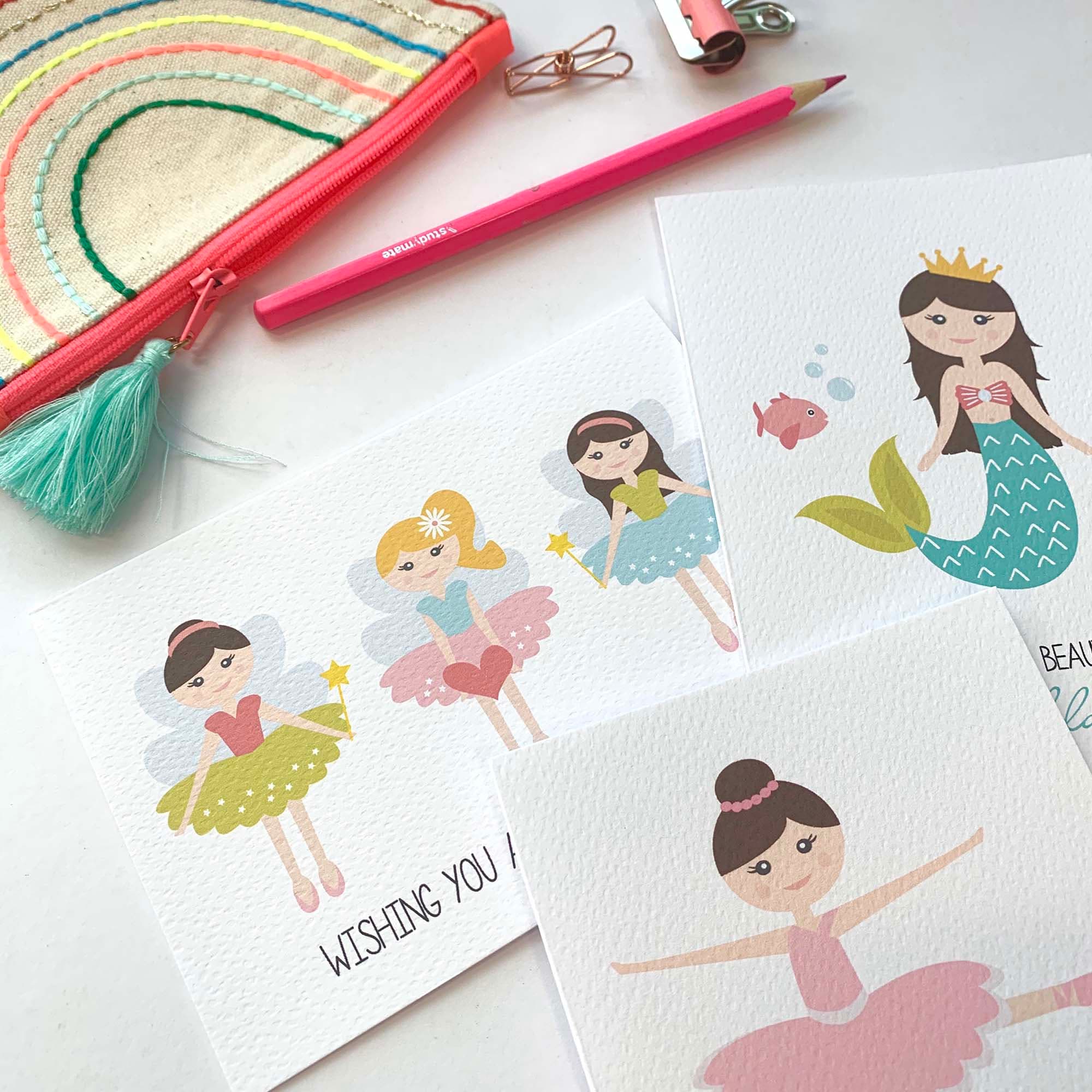 Kids Birthday Card Pack Set of 3 Cards Birthday Cards for - Etsy