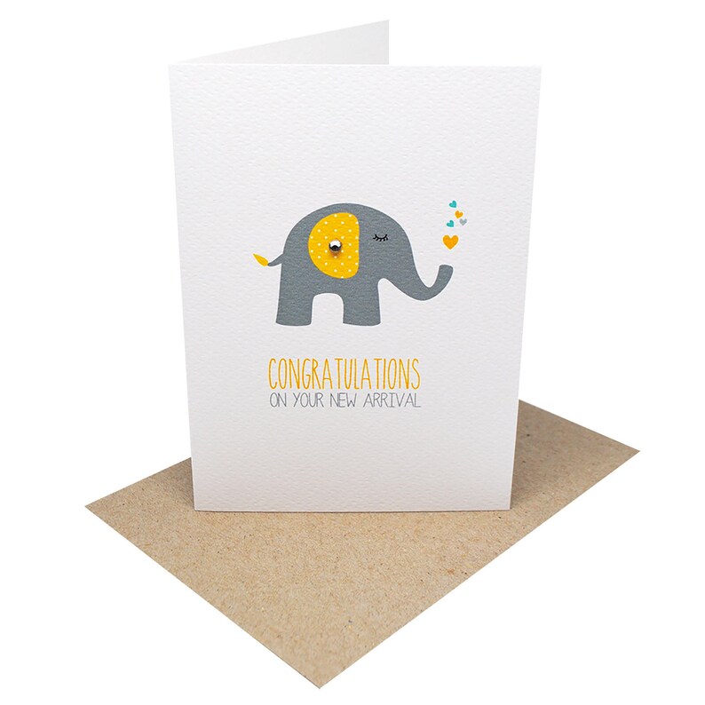 Neutral New Baby Card Congratulations on Your New Arrival - Etsy