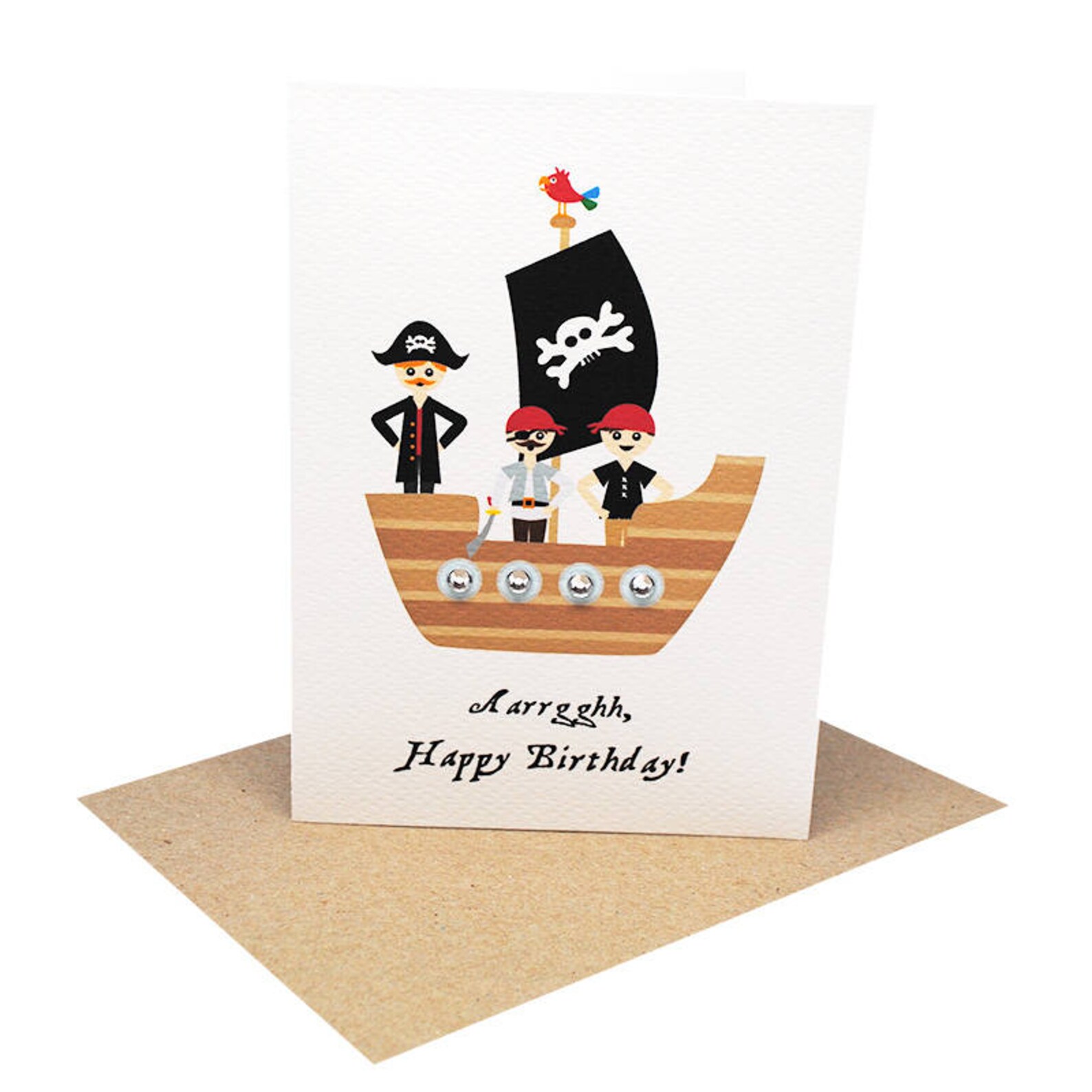 Birthday Card for Boys Pirates on a Pirate Ship Pirates | Etsy