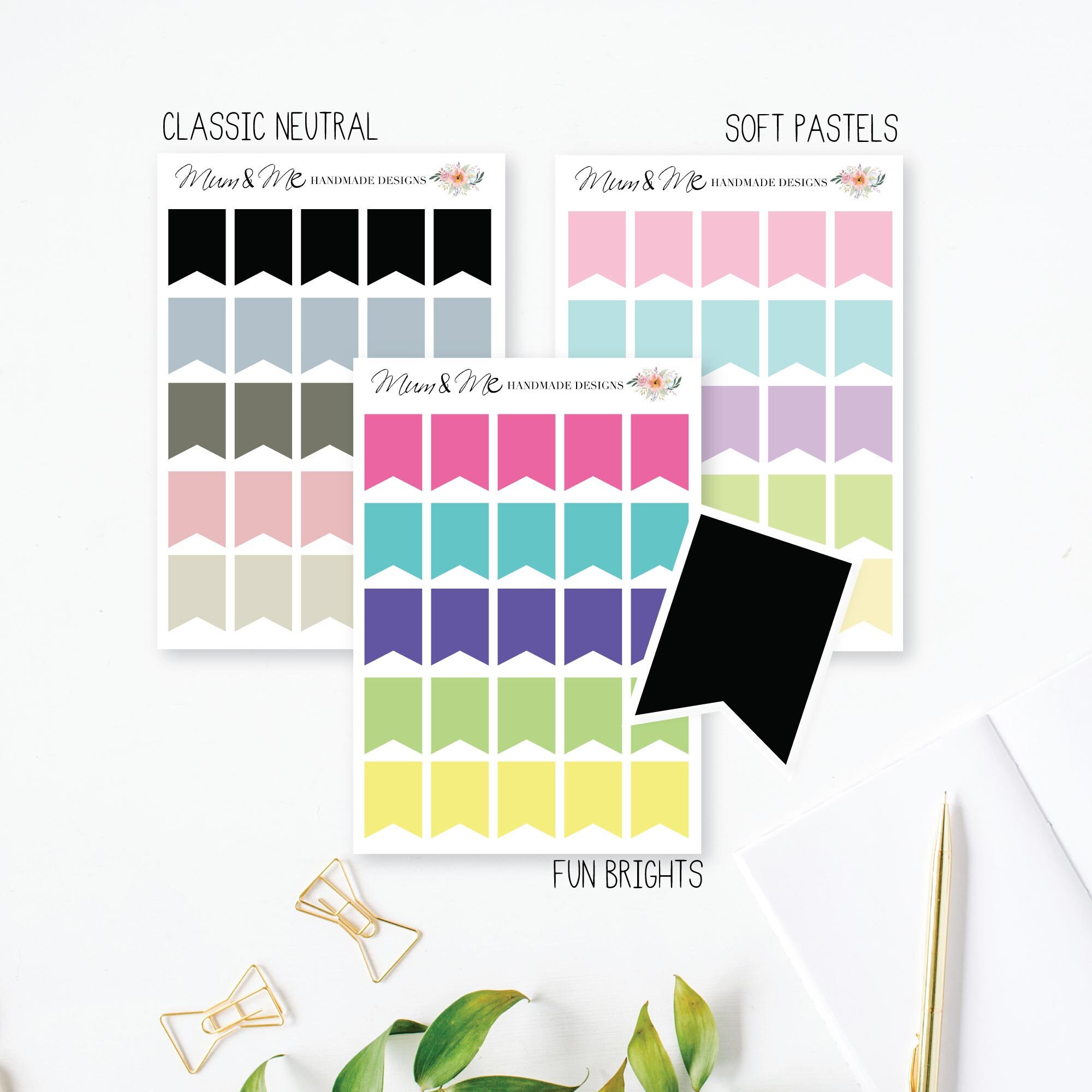 Flags Planner Stickers Flag Stickers Functional Planner | Etsy