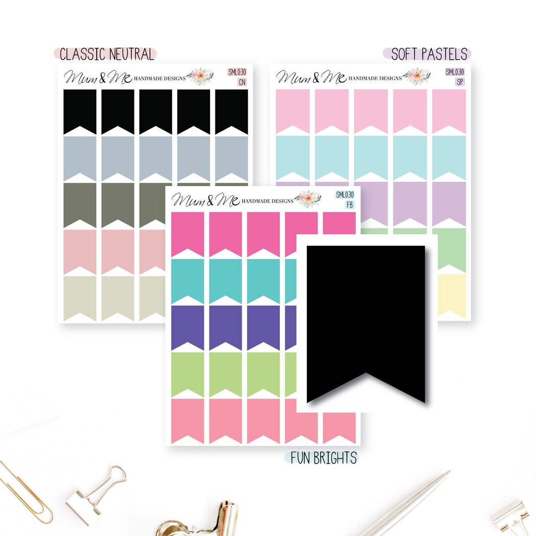 Flags Planner Stickers Flag Stickers Functional Planner - Etsy Australia