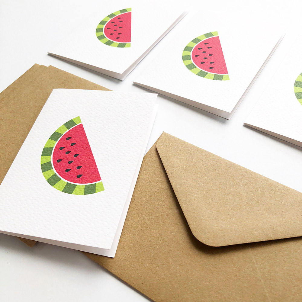 Mini Gift Card Pack Mini Envelopes Watermelon Cards Set - Etsy Australia