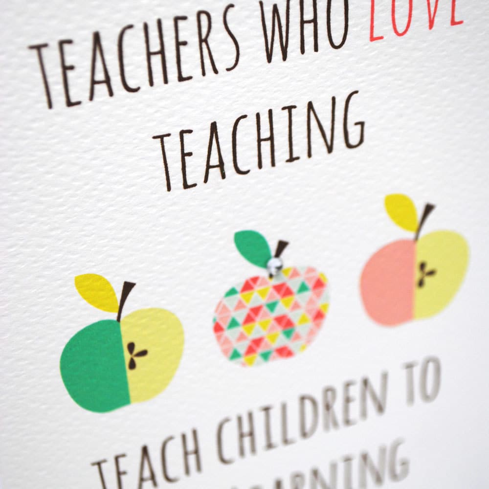 Teacher Card Cards for Teachers School Teacher Quote Thank | Etsy