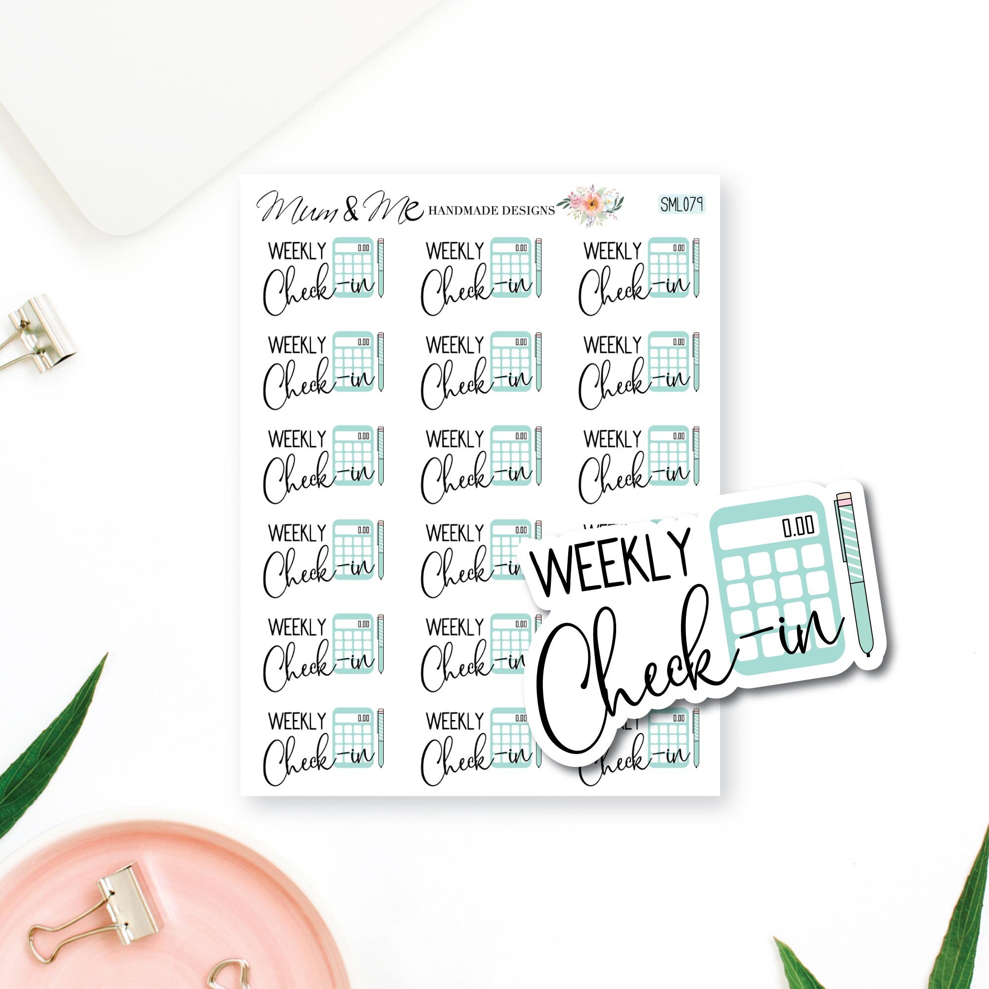 Weekly Check-in Planner Stickers Budget Stickers Budget - Etsy Australia