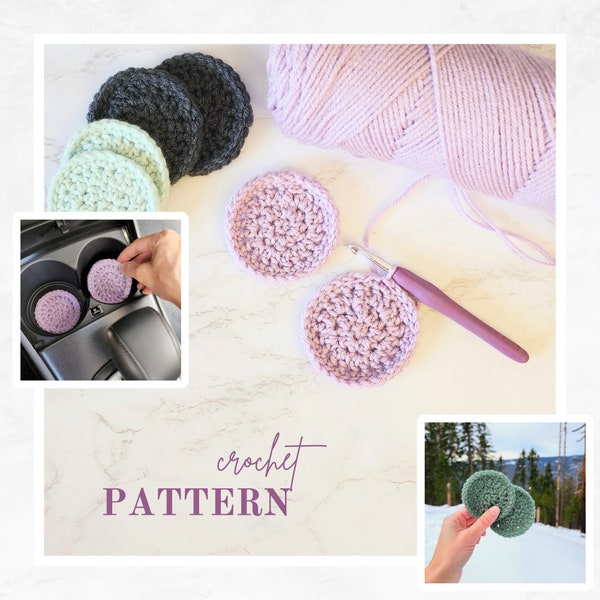 Crochet Car Coaster Patterns - Etsy
