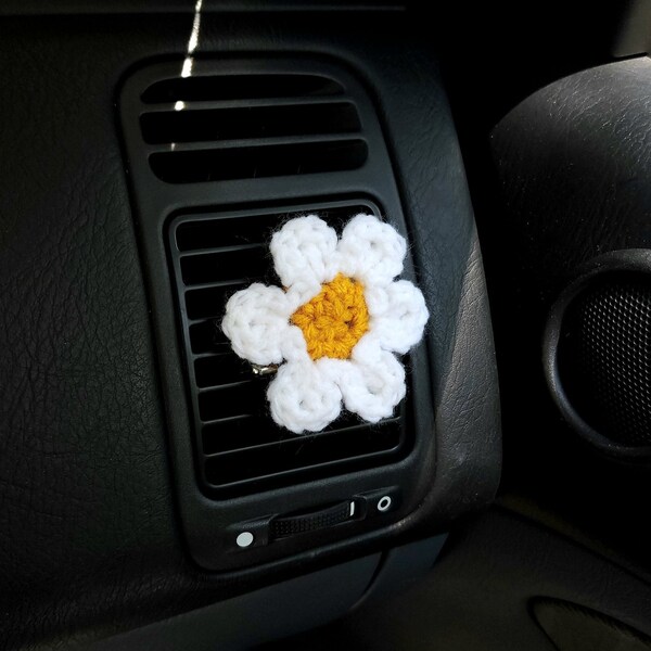 Crochet Flower for Car Vent - Etsy