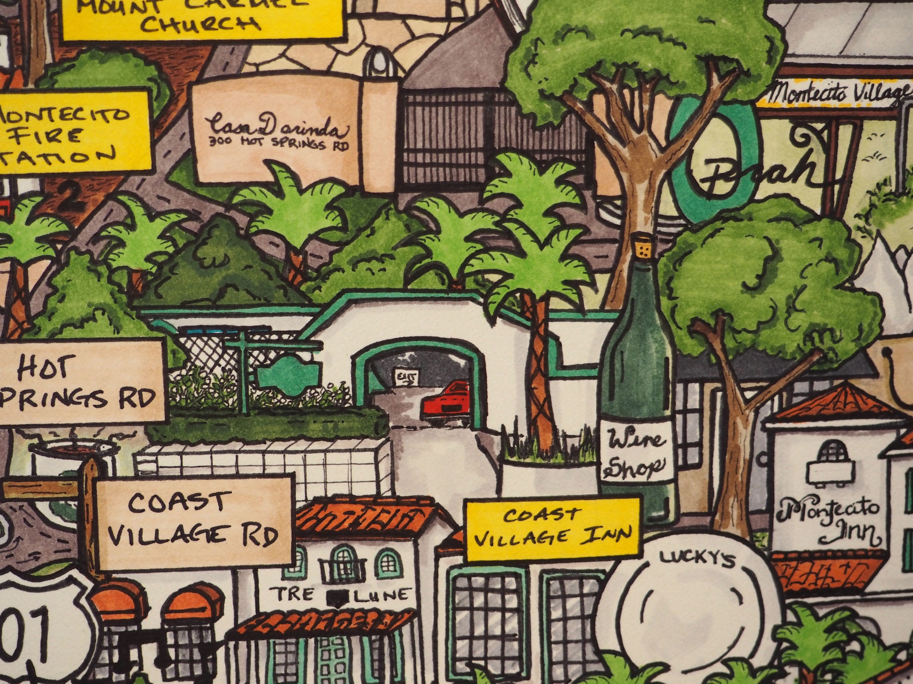 Montecito Map - Etsy