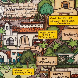 Montecito Map - Etsy