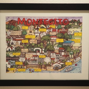 Montecito Map - Etsy