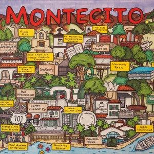 Montecito Map - Etsy